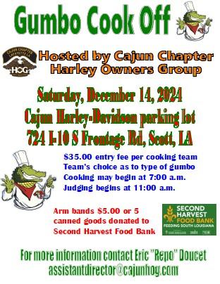 Gumbo Cook Off | Cajun Chapter #1681 | Lafayette Louisiana | H.O.G.
